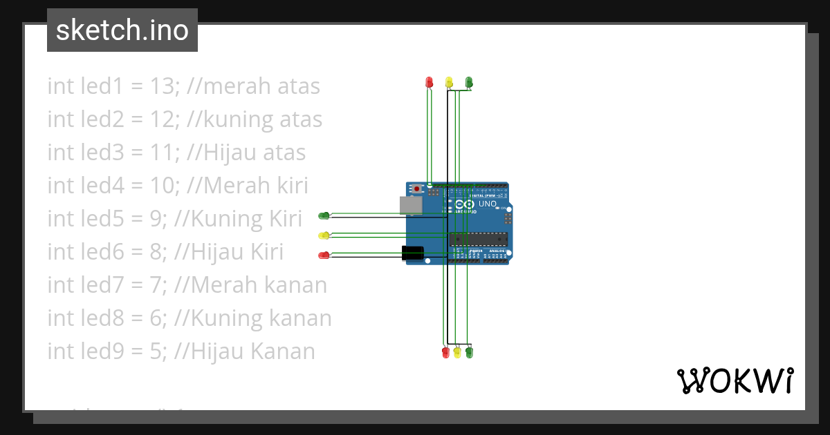 Trafic Light Evan - Wokwi ESP32, STM32, Arduino Simulator