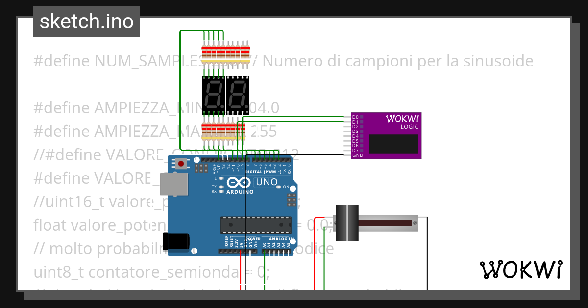 Inverter sinusoidale simmetrico SI Display copy - Wokwi ESP32, STM32, Arduino Simulator