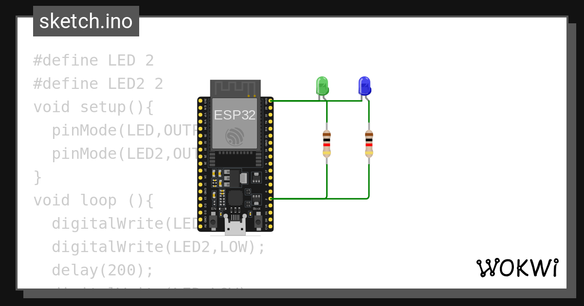 Led Blink 1 Wokwi Esp32 Stm32 Arduino Simulator 4773