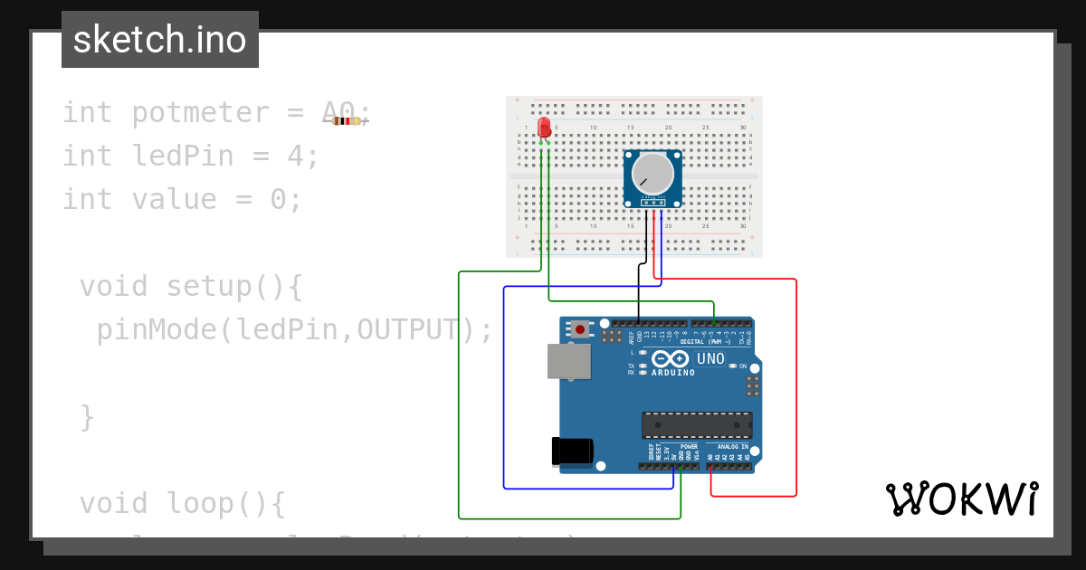 Potentiometer Wokwi Esp32 Stm32 Arduino Simulator 4626