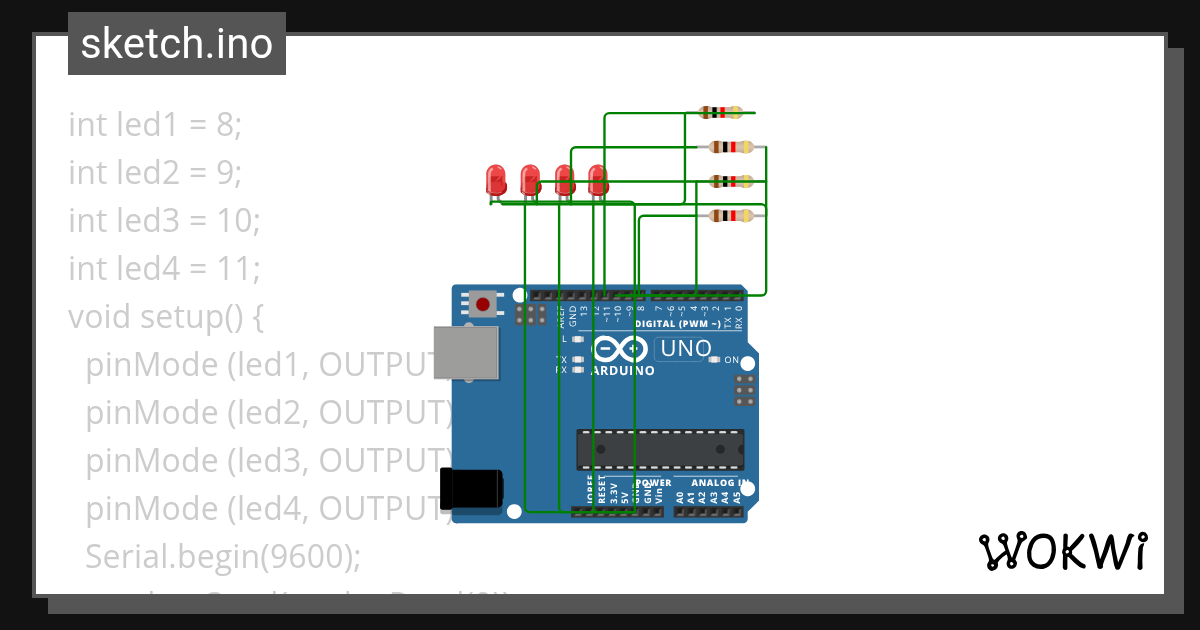 übung 5 Led Wokwi Esp32 Stm32 Arduino Simulator 5945