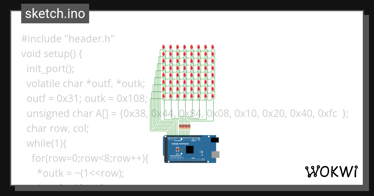 Dotmatrixset2q4 Wokwi Esp32 Stm32 Arduino Simulator 9970