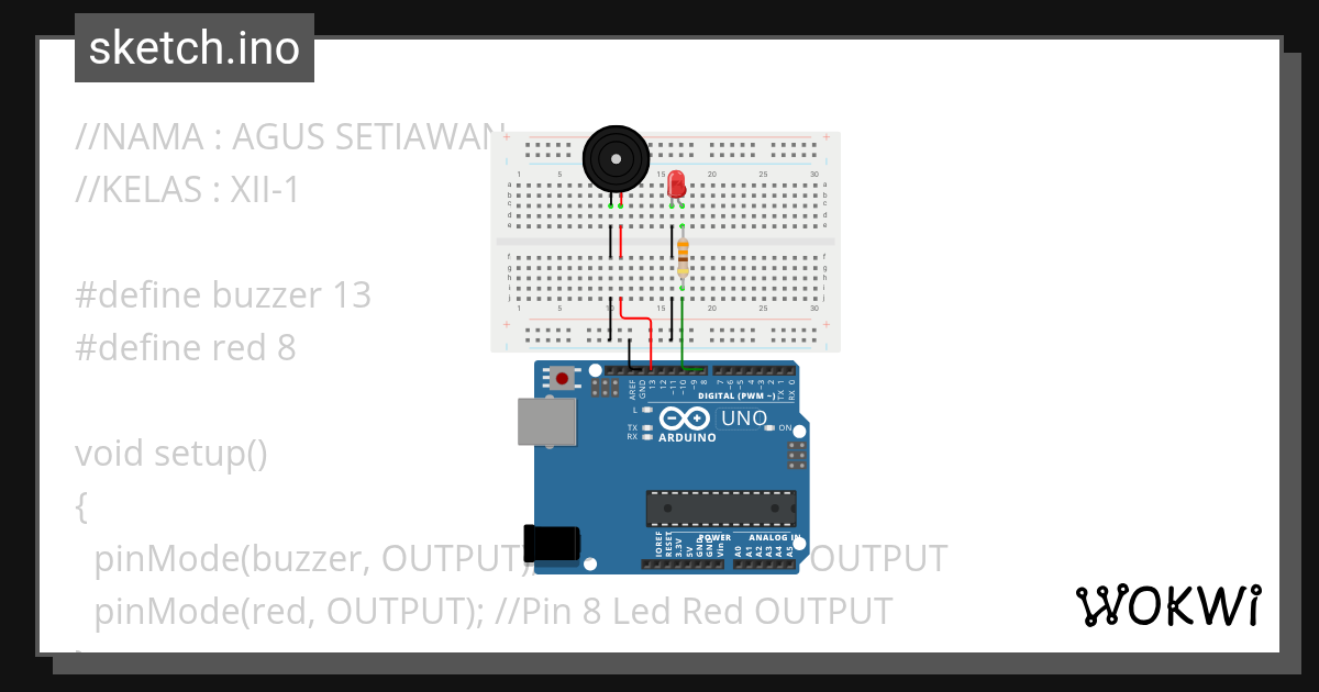 Breadboard - Wokwi ESP32, STM32, Arduino Simulator
