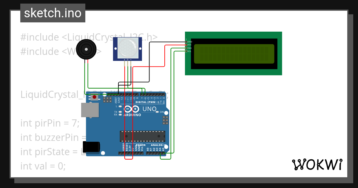 Pir Sensor Wokwi Esp32 Stm32 Arduino Simulator