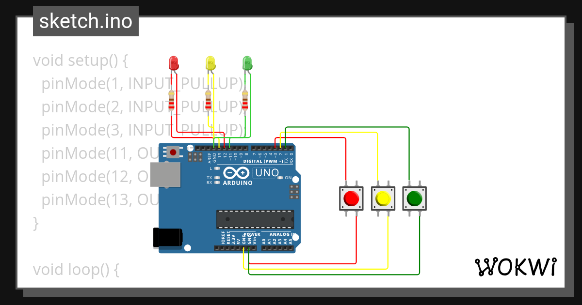 latihan 4 - Wokwi ESP32, STM32, Arduino Simulator