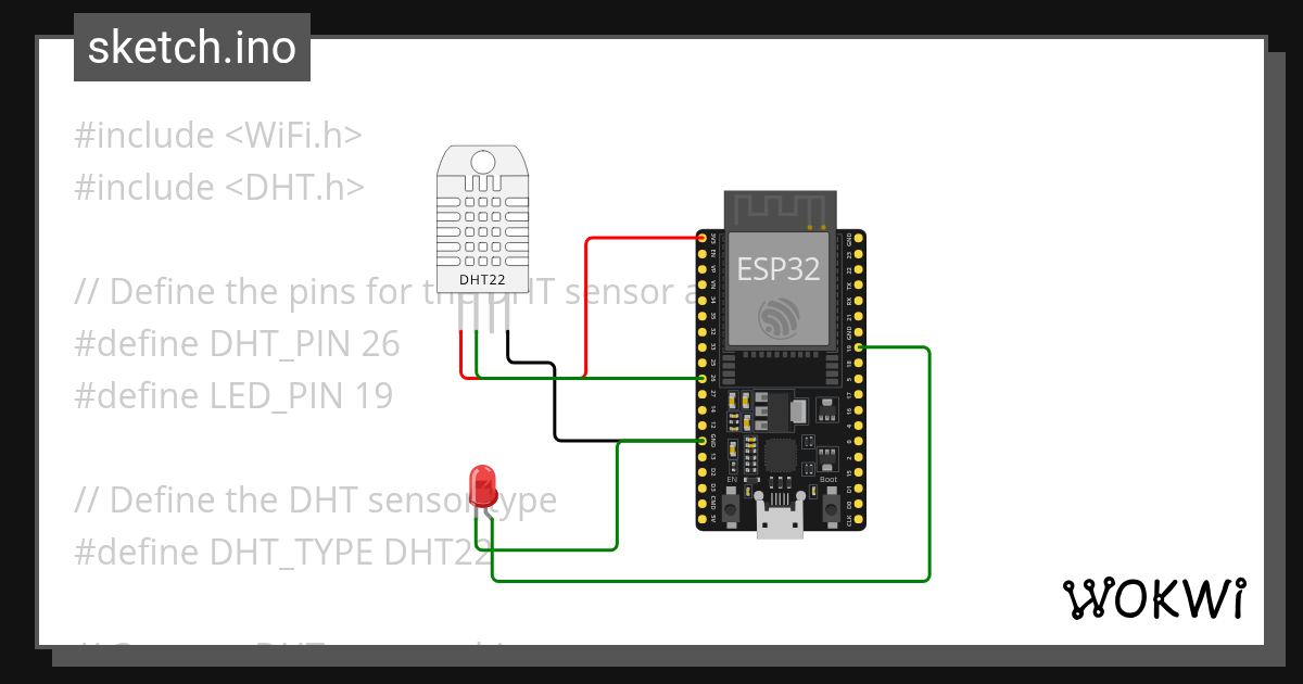 DHT - Wokwi ESP32, STM32, Arduino Simulator