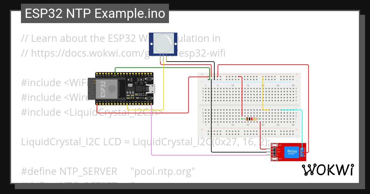 ESP32 NTP Example.ino Copy - Wokwi ESP32, STM32, Arduino Simulator