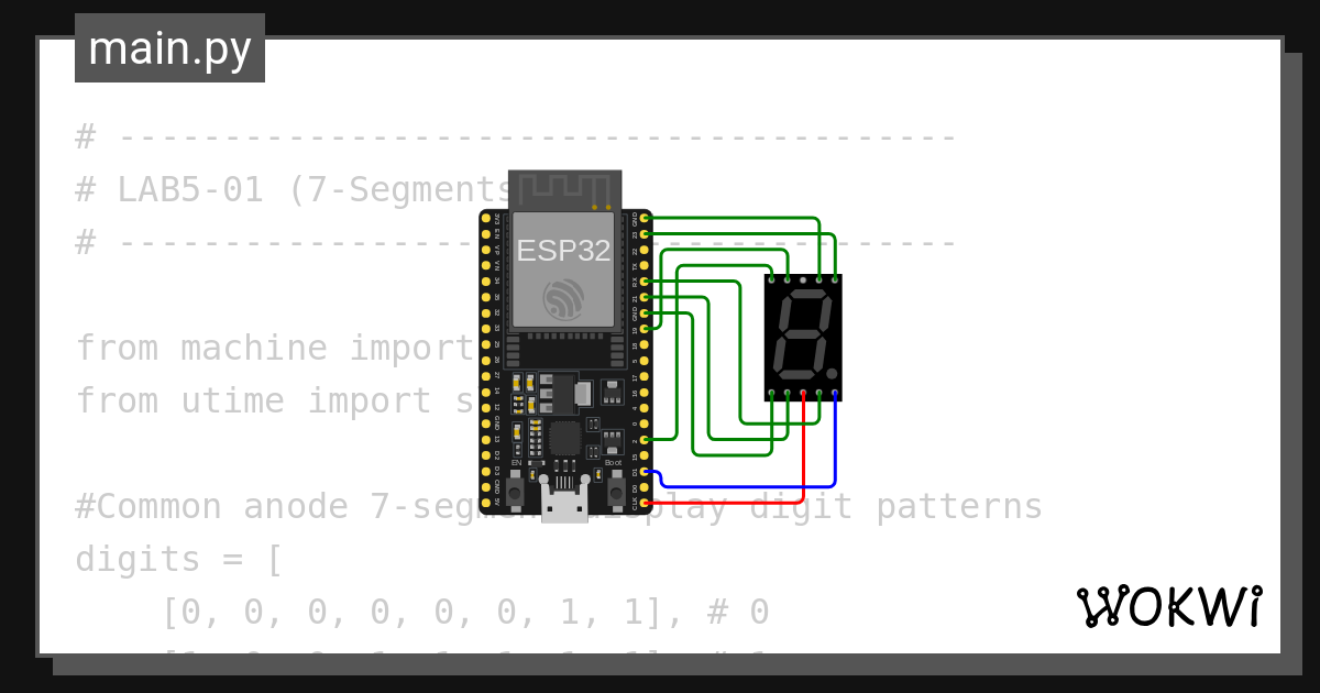 ใบงานที่ 5 การทดลองที่ 1 Copy Wokwi Esp32 Stm32 Arduino Simulator 9389