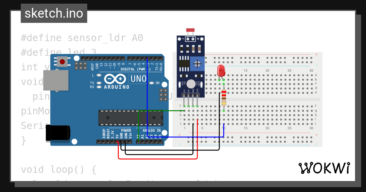 Sensor Ldr Analogico Wokwi Esp32 Stm32 Arduino Simulator 8958