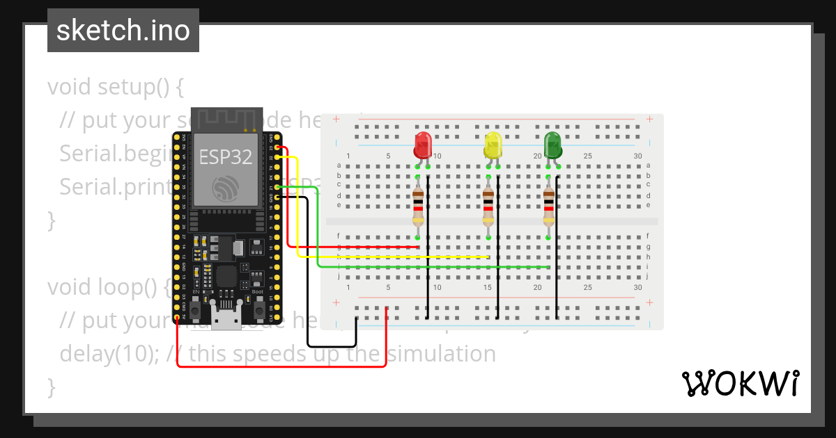 hola - Wokwi ESP32, STM32, Arduino Simulator