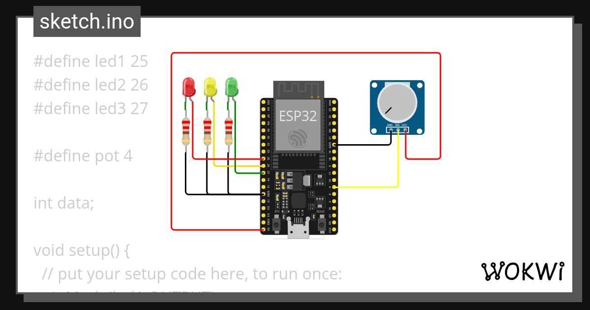 Tugas 7. PotensioMeter - Wokwi ESP32, STM32, Arduino Simulator