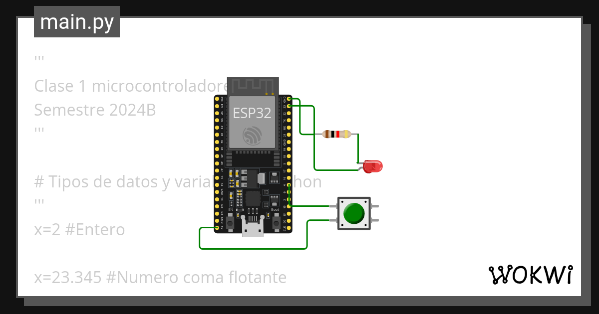 1 ejercicio - Wokwi ESP32, STM32, Arduino Simulator