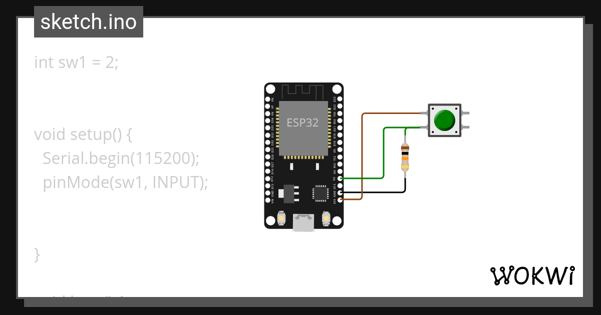 pull up pull down - Wokwi ESP32, STM32, Arduino Simulator