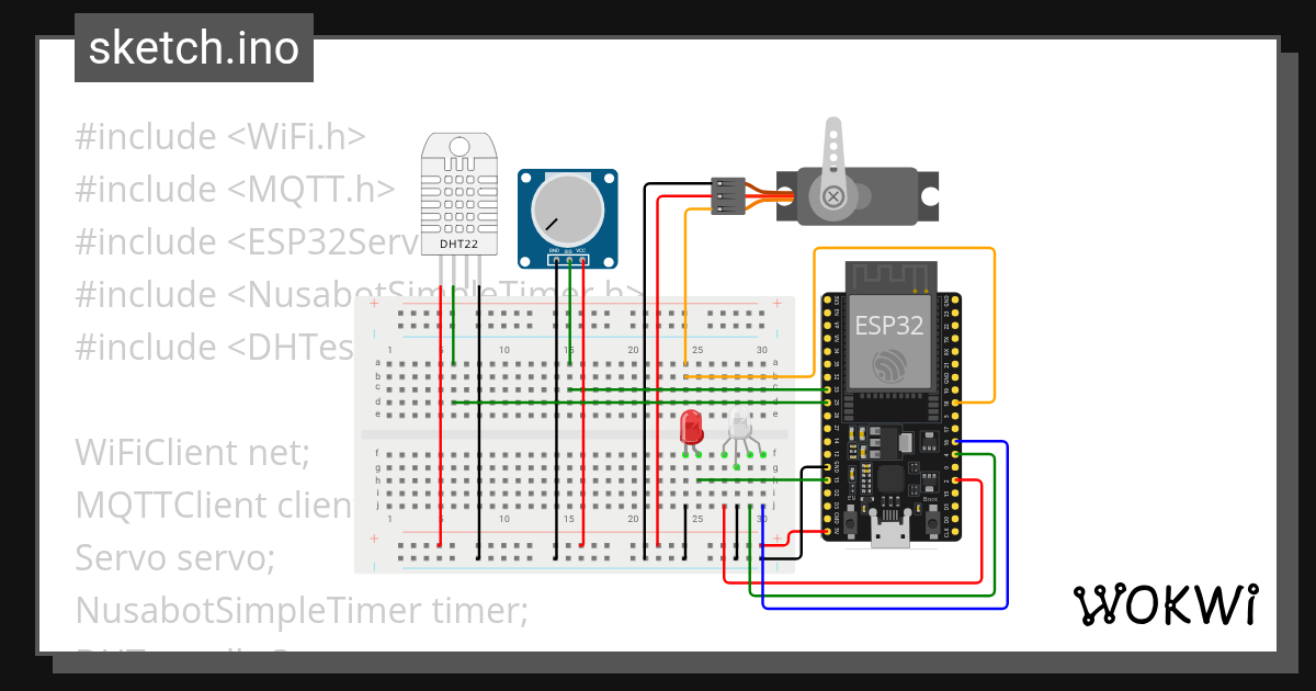 73.publish data suhu kelembaban dengan retain - Wokwi ESP32, STM32, Arduino Simulator