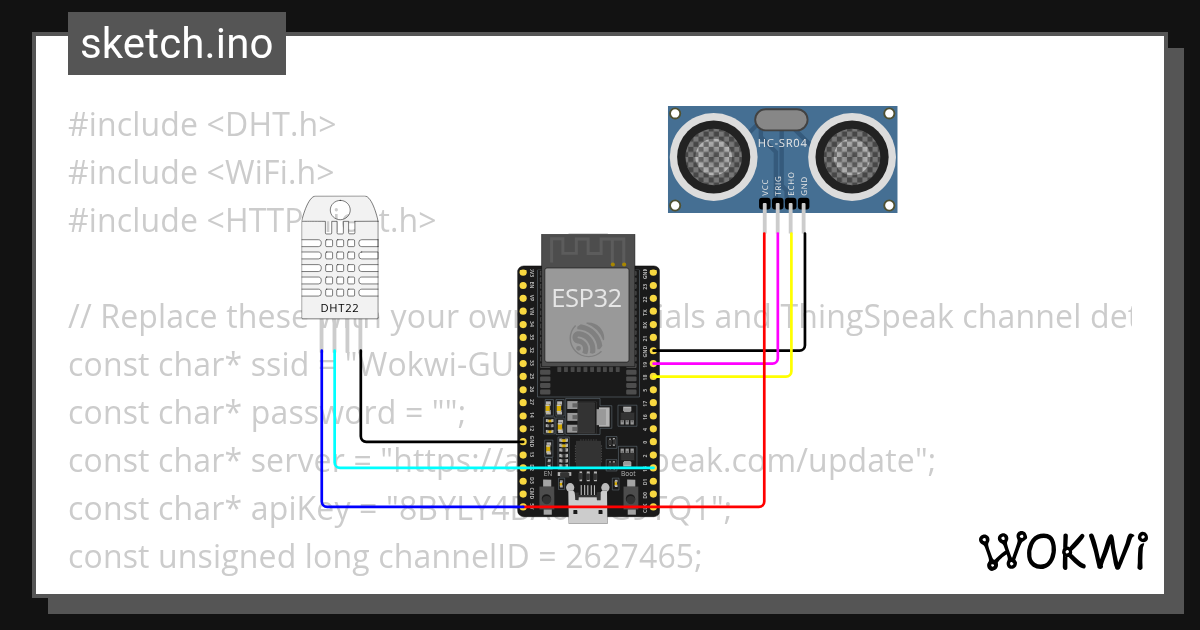 Thingspeak Wokwi Esp32 Stm32 Arduino Simulator 
