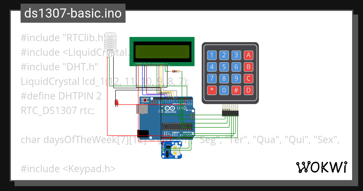 circuito de ar condicionado - Wokwi ESP32, STM32, Arduino Simulator