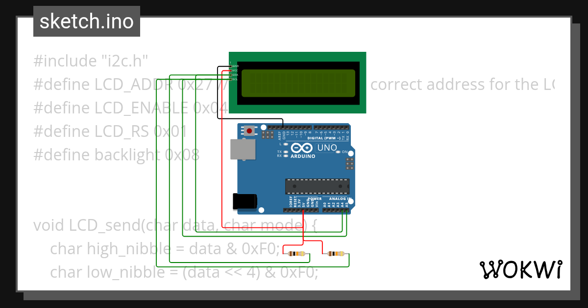 I2C LEARNING - Wokwi ESP32, STM32, Arduino Simulator