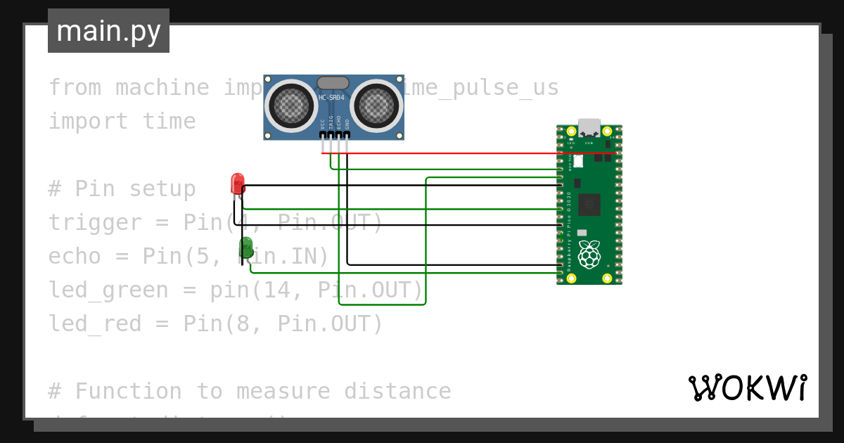 Ultrasonic Censor Copy Wokwi Esp32 Stm32 Arduino Simulator