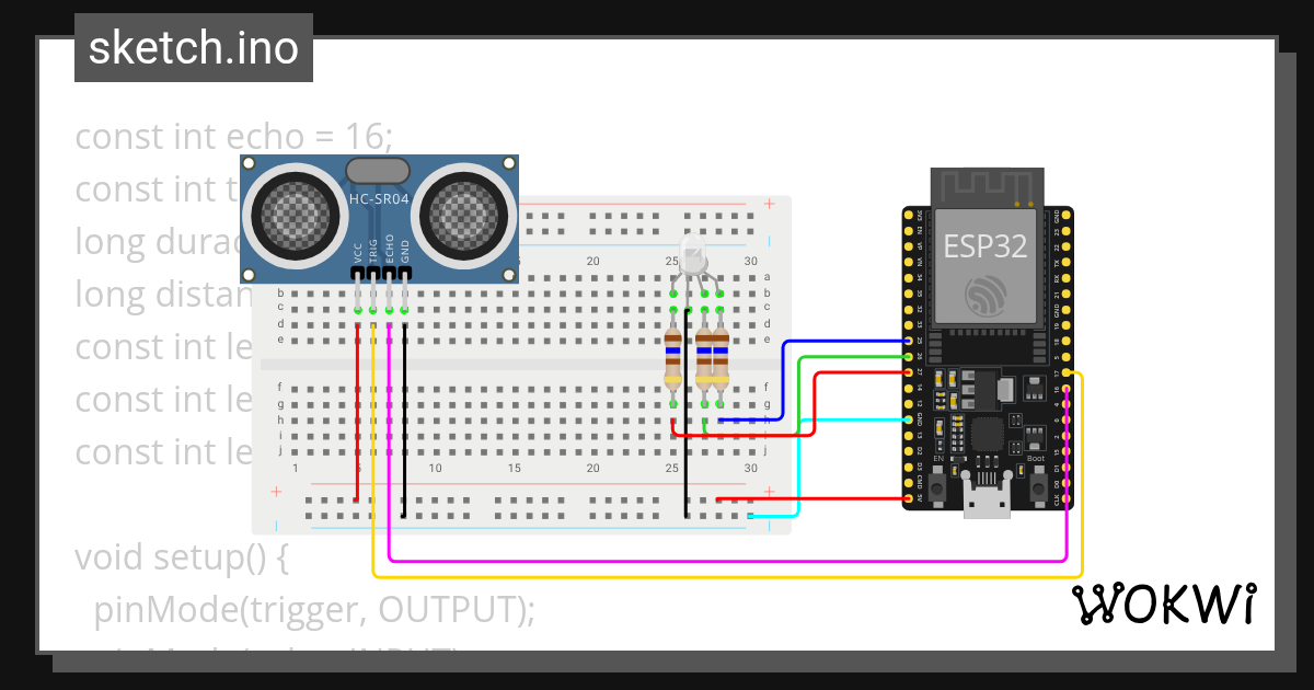 Practica RGB sensor sonido - Wokwi ESP32, STM32, Arduino Simulator