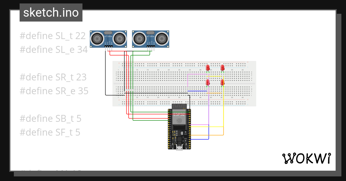 LED DRONE PRACTICE? - Wokwi ESP32, STM32, Arduino Simulator