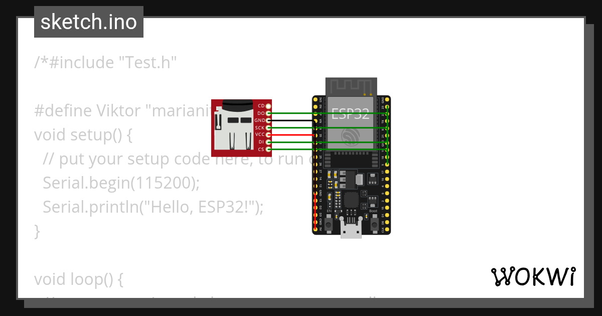 Test - Wokwi ESP32, STM32, Arduino Simulator