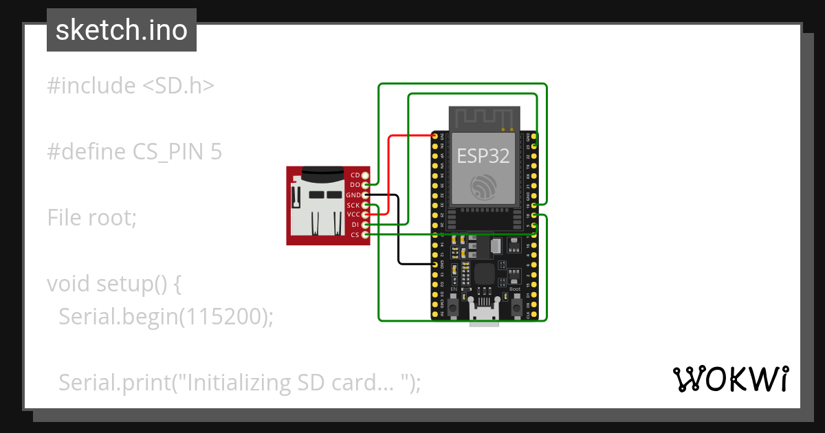 Microsd Wokwi Esp32 Stm32 Arduino Simulator