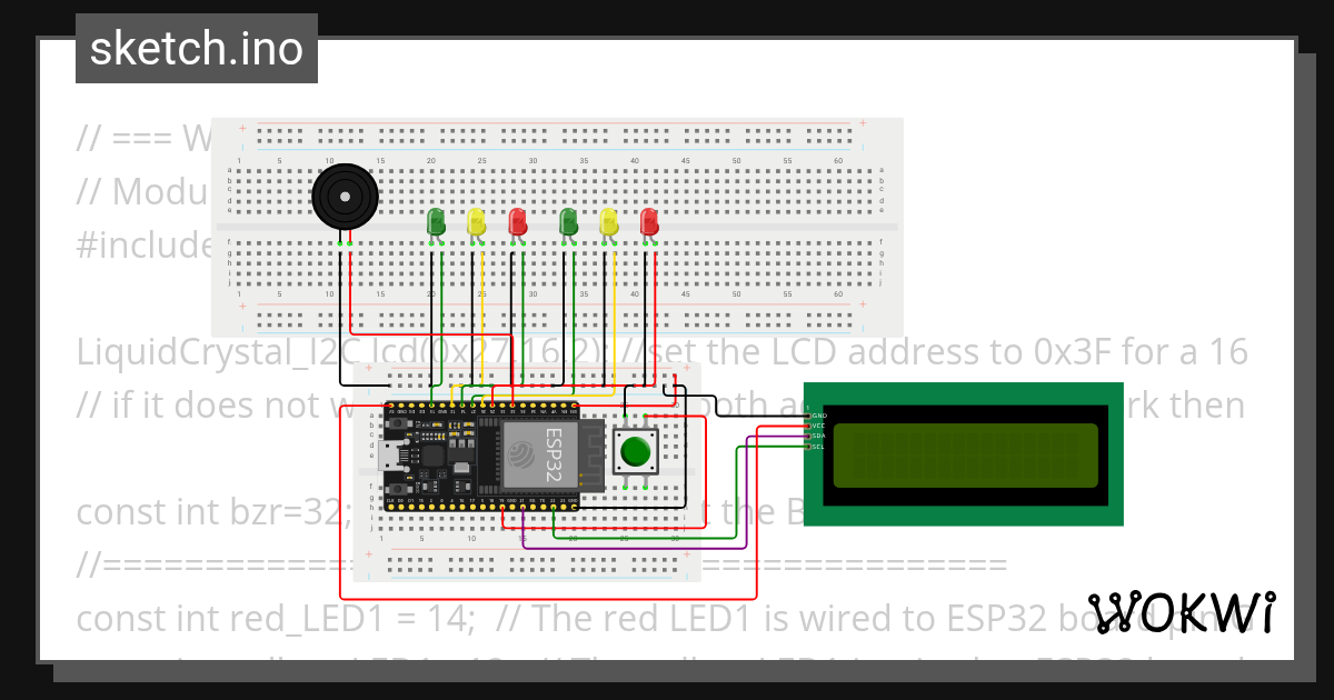 Module 6 Project Willie Roberts - Wokwi ESP32, STM32, Arduino Simulator