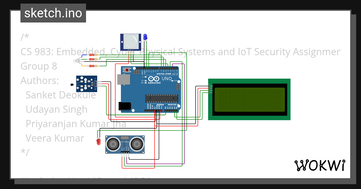 CS 983_IoT_Assignment_1_Group_8 - Wokwi ESP32, STM32, Arduino Simulator