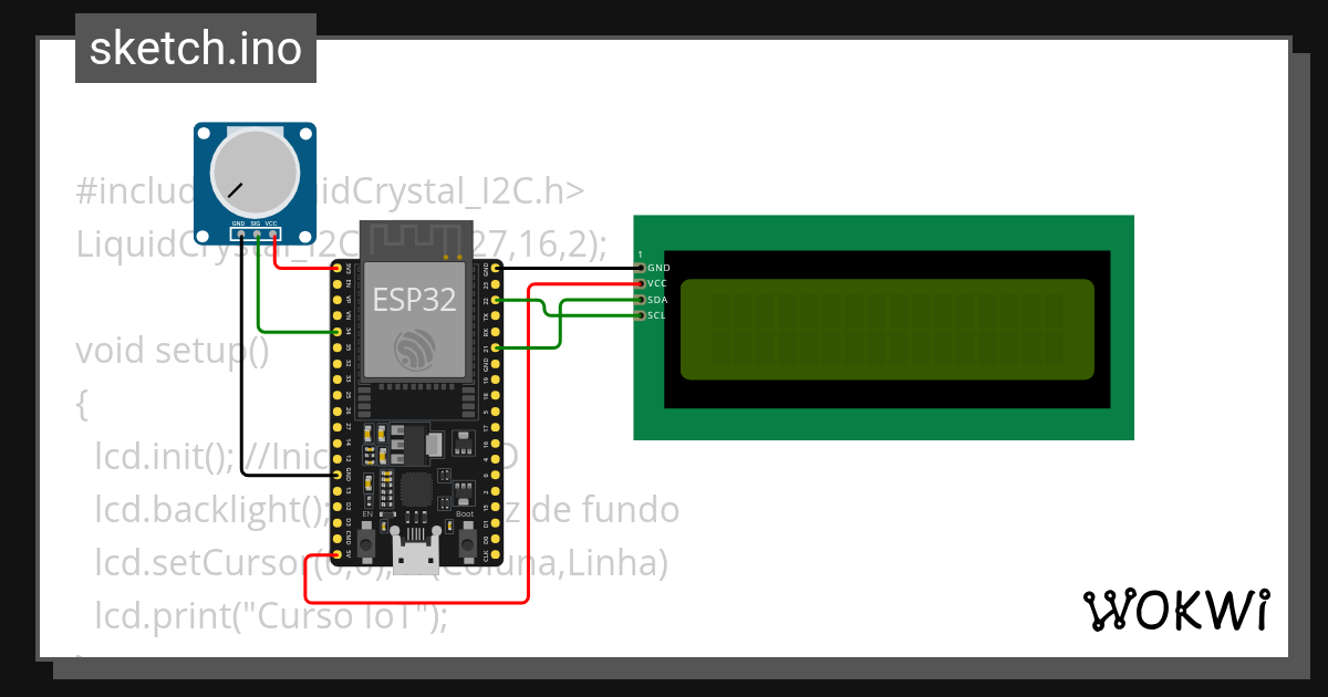 Medidor de Nível - Wokwi ESP32, STM32, Arduino Simulator