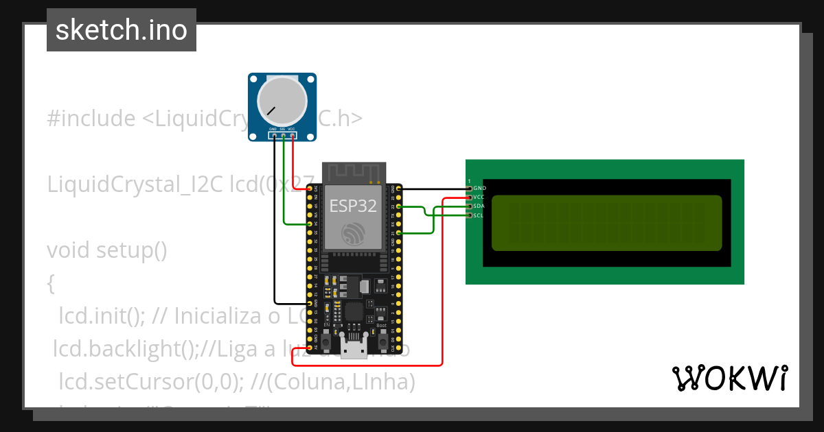 porcentagem 001 - Wokwi ESP32, STM32, Arduino Simulator