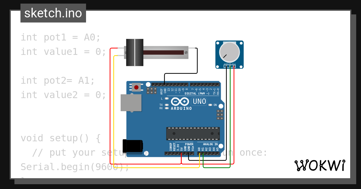 4 Data Adc Potensiometer Wokwi Esp32 Stm32 Arduino Simulator 