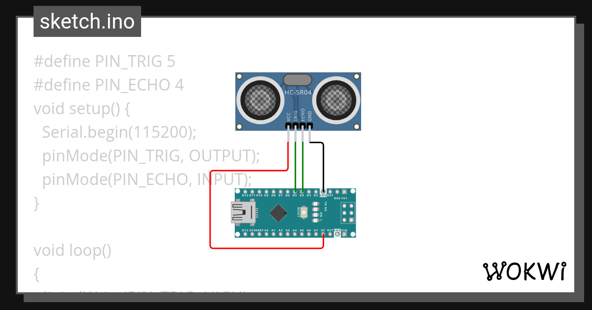 dist_sensor - Wokwi ESP32, STM32, Arduino Simulator