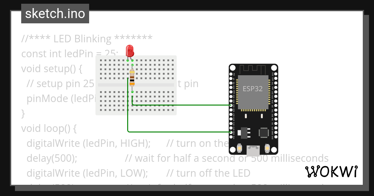 Task 1 Part3 Wokwi Esp32 Stm32 Arduino Simulator 4160