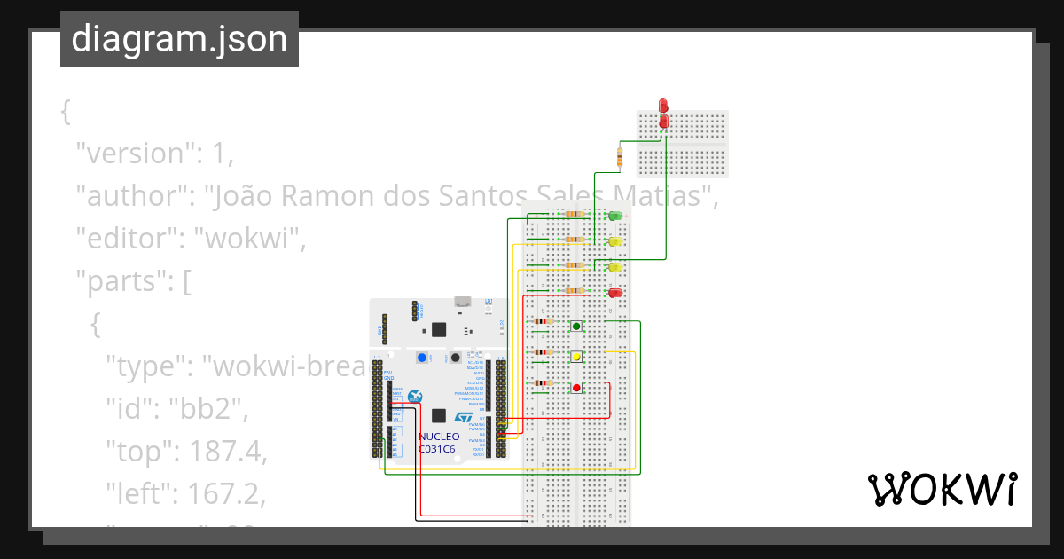Giro_motor(Parte dos leds)) - Wokwi ESP32, STM32, Arduino Simulator