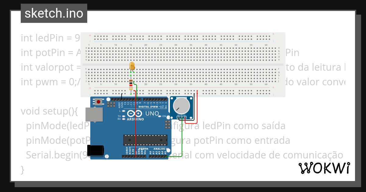 Variação Do Led Net Wokwi Esp32 Stm32 Arduino Simulator 9970