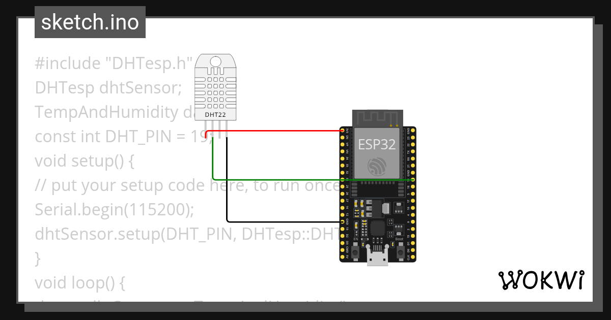 dht - Wokwi ESP32, STM32, Arduino Simulator