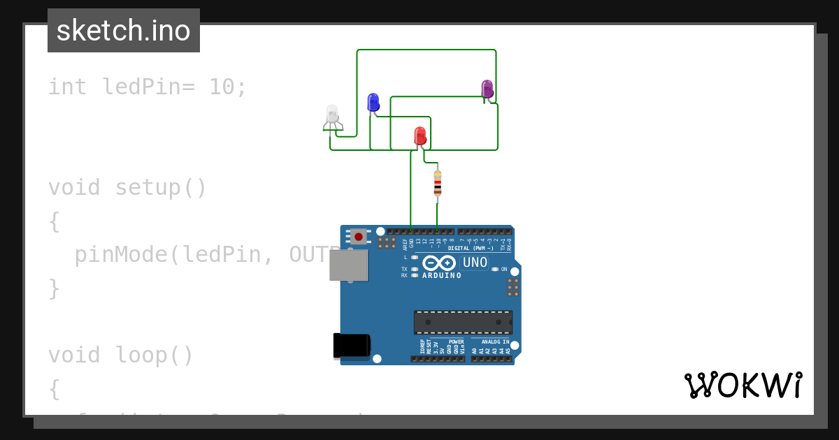Kelap Kelip Sos Wokwi Esp32 Stm32 Arduino Simulator