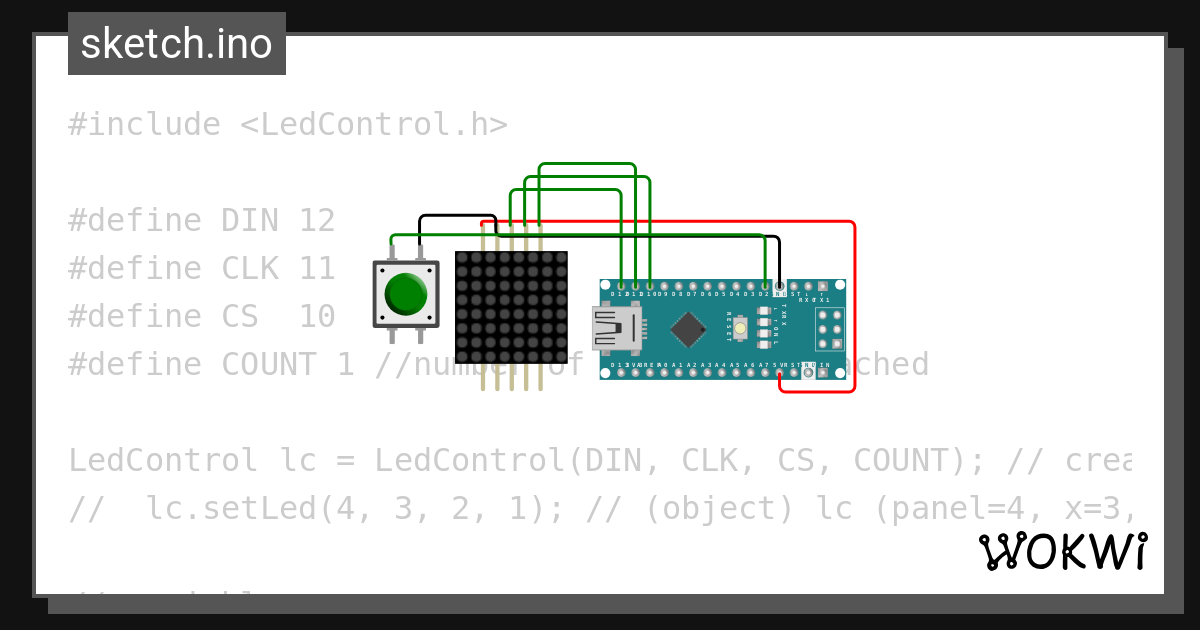 8x8ledcontrol Copy Wokwi Esp32 Stm32 Arduino Simulator 3003