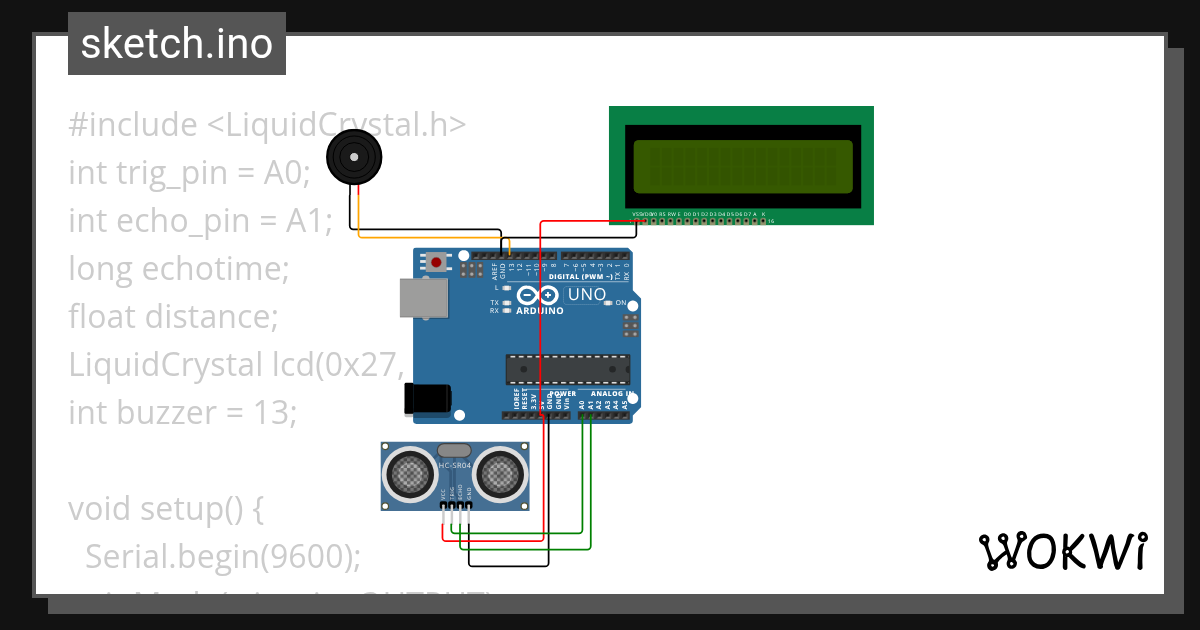 PAS 5 - Distance Measurer Copy - Wokwi ESP32, STM32, Arduino Simulator