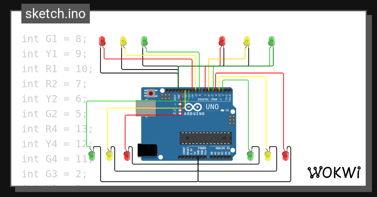 07anggun Gadiza Rahma Traficlight Simpang 4xii G Wokwi Esp32 Stm32 Arduino Simulator 9260
