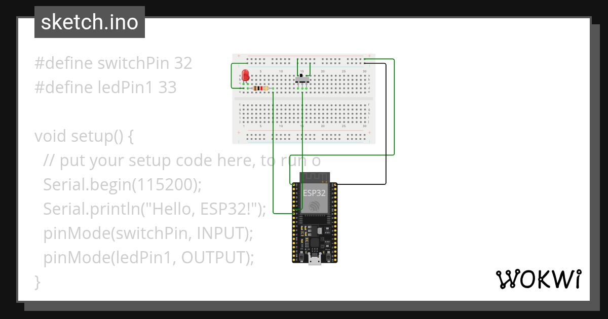Lab1.1 - Wokwi ESP32, STM32, Arduino Simulator
