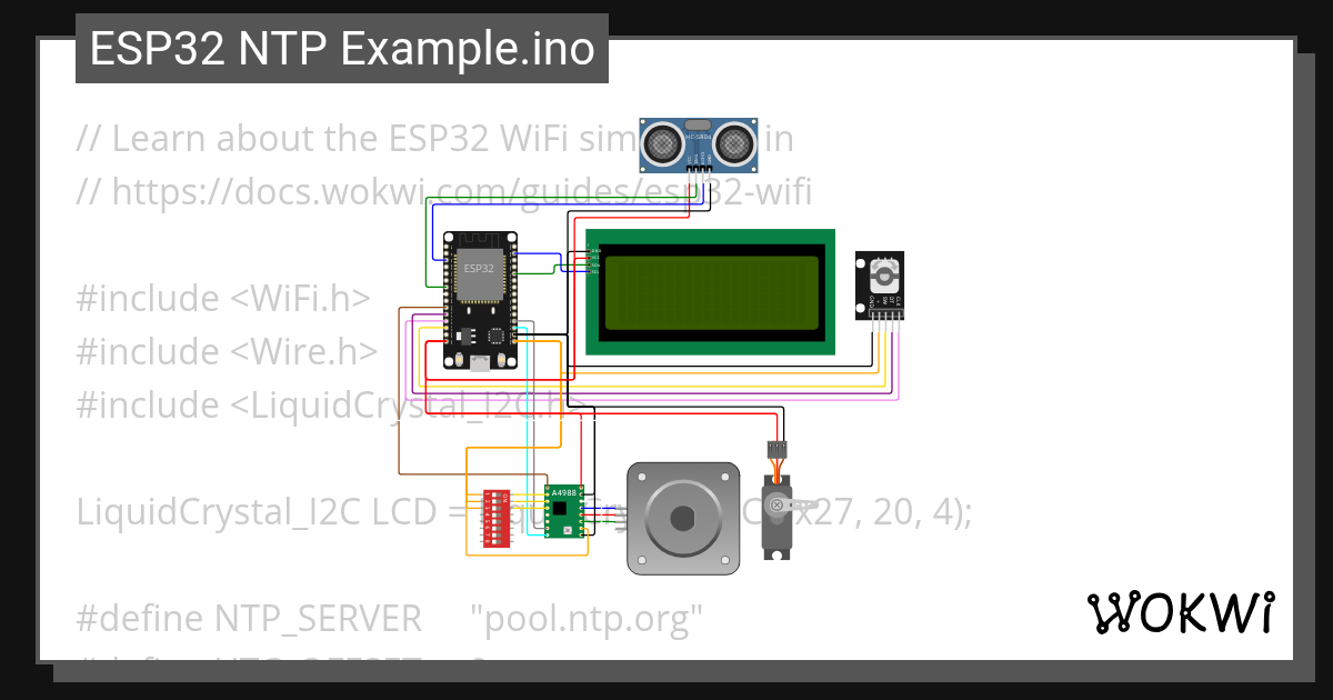 ESP32 NTP Example.ino Copy - Wokwi ESP32, STM32, Arduino Simulator