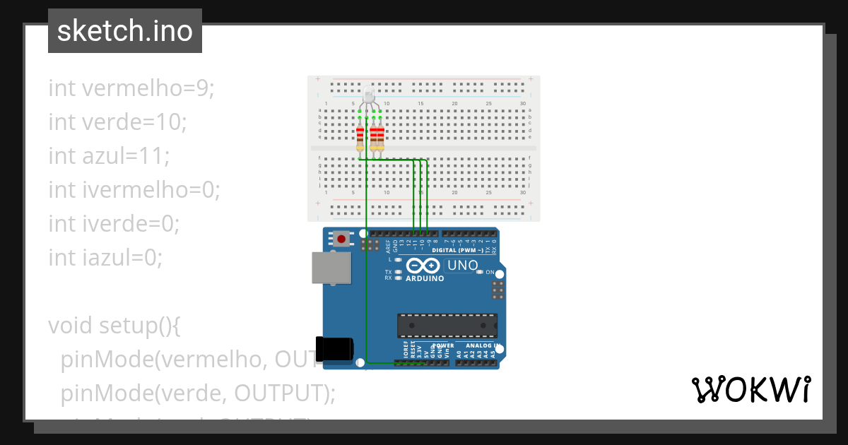 Led Aleatório Wokwi Esp32 Stm32 Arduino Simulator 3331