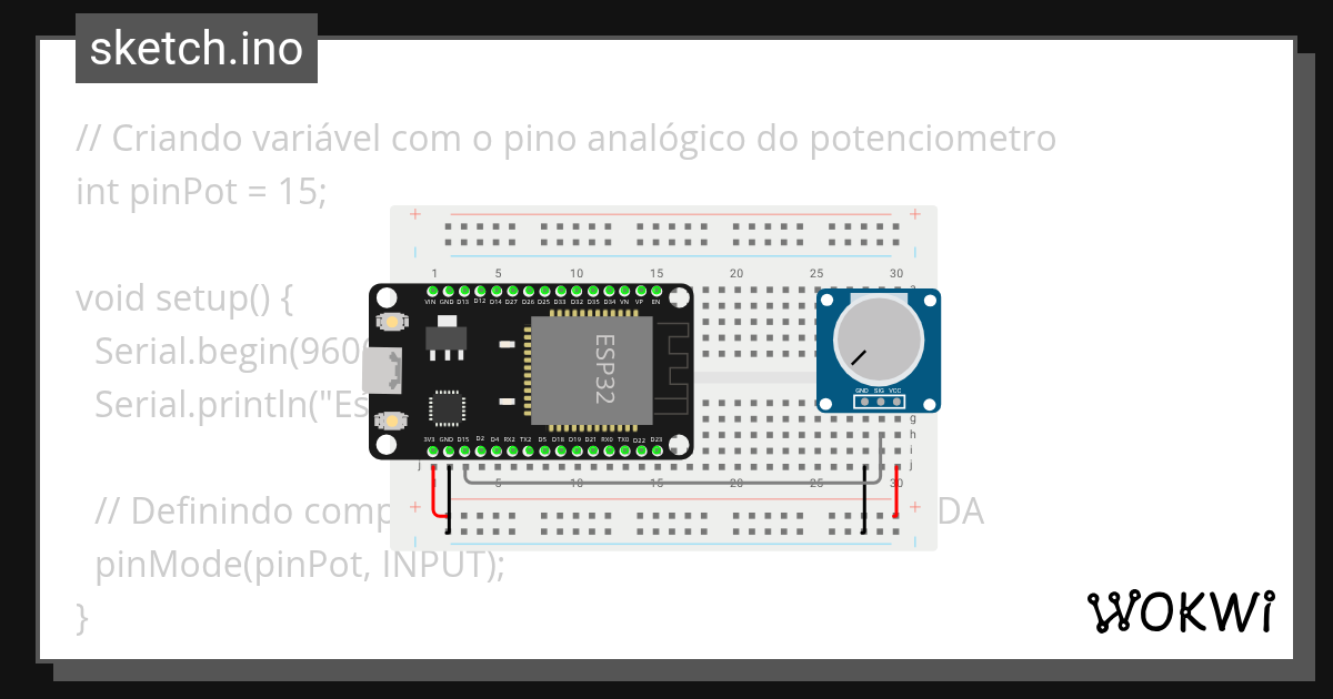 05_Potenciometro - Wokwi ESP32, STM32, Arduino Simulator