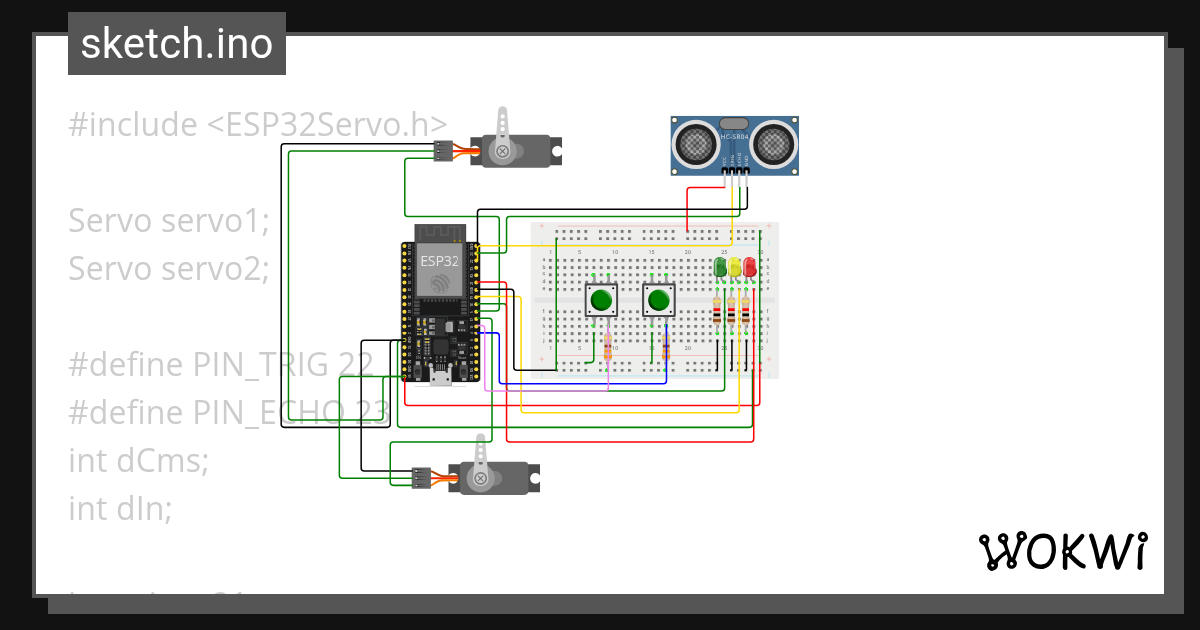 Servomotor Wokwi Esp32 Stm32 Arduino Simulator