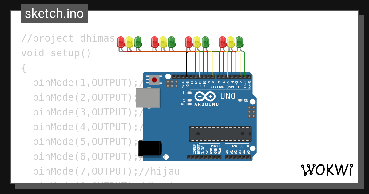 Blinking Port 4 Dhimas Xi Tav Wokwi Esp32 Stm32 Arduino Simulator