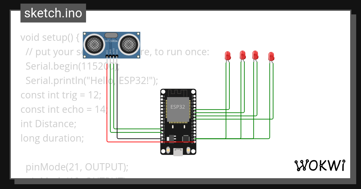 smart street light - Wokwi ESP32, STM32, Arduino Simulator