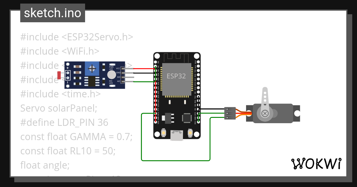 smart solar panel finnal_pro _6_group - Wokwi ESP32, STM32, Arduino Simulator