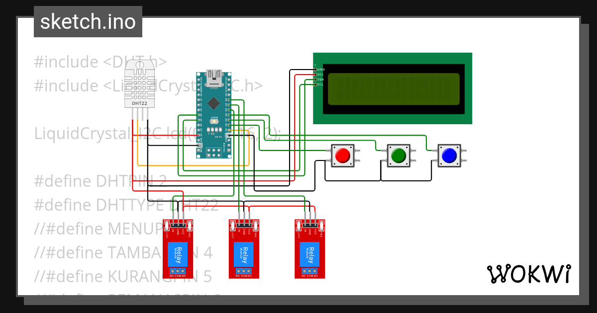 Suhu dan Kelembaban (Sunda) - Wokwi ESP32, STM32, Arduino Simulator