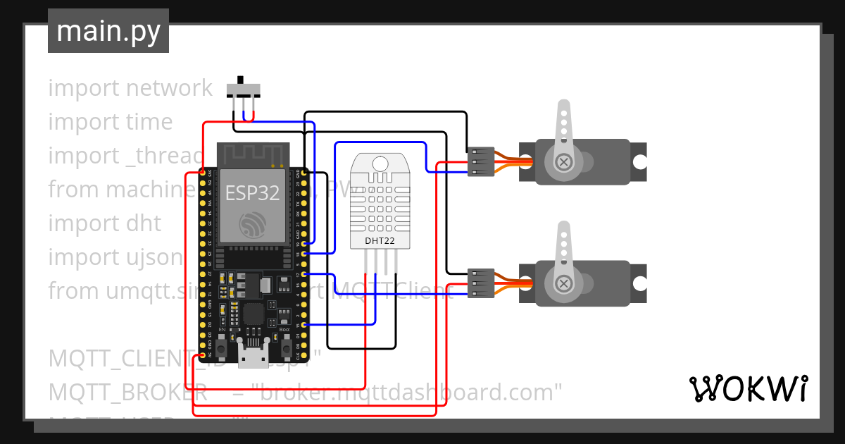 ATIVIDADE IOT THREADS ESP1 - Wokwi ESP32, STM32, Arduino Simulator